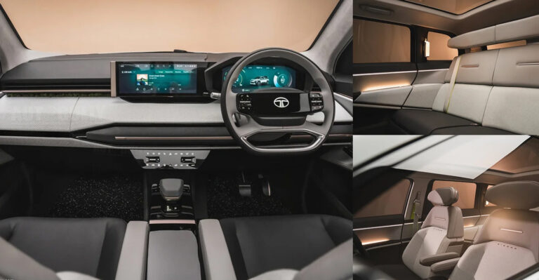Tata Sierra EV Spotted with Futuristic Triple Screens