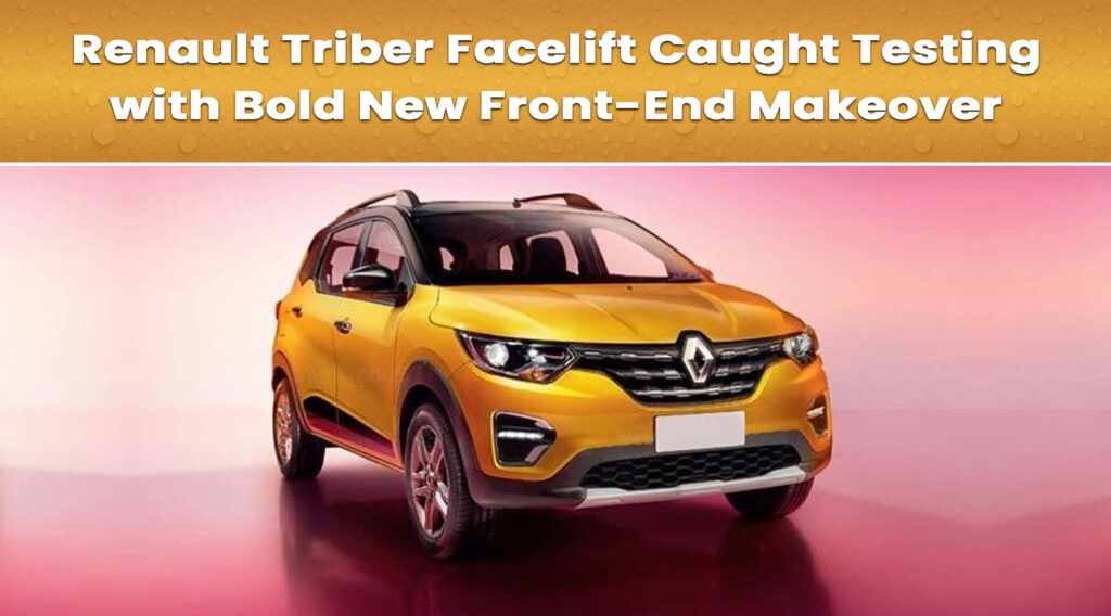 Renault Triber Facelift Spied Testing With New Design