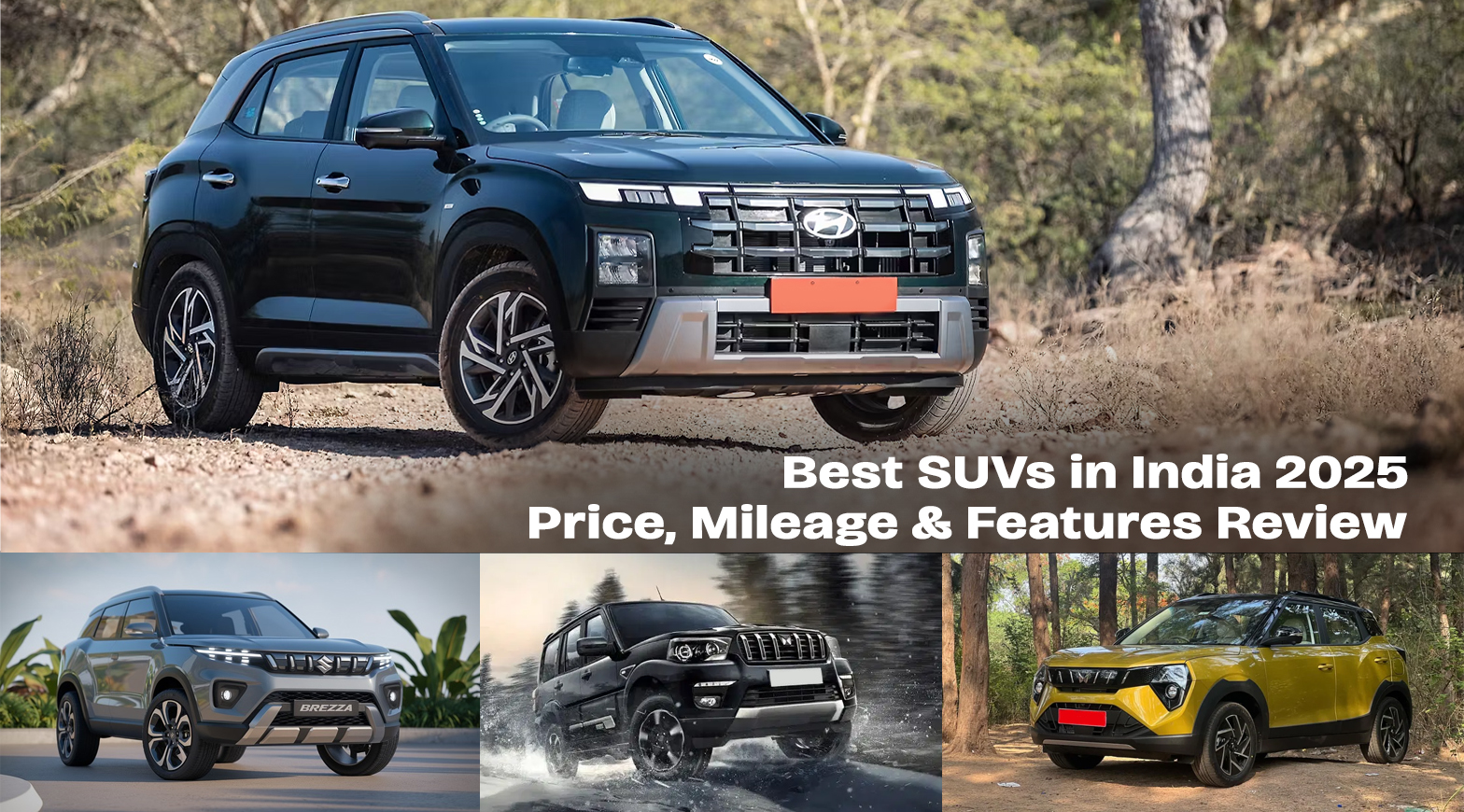 Best SUVs in India 2025 – Price, Mileage & Top Features