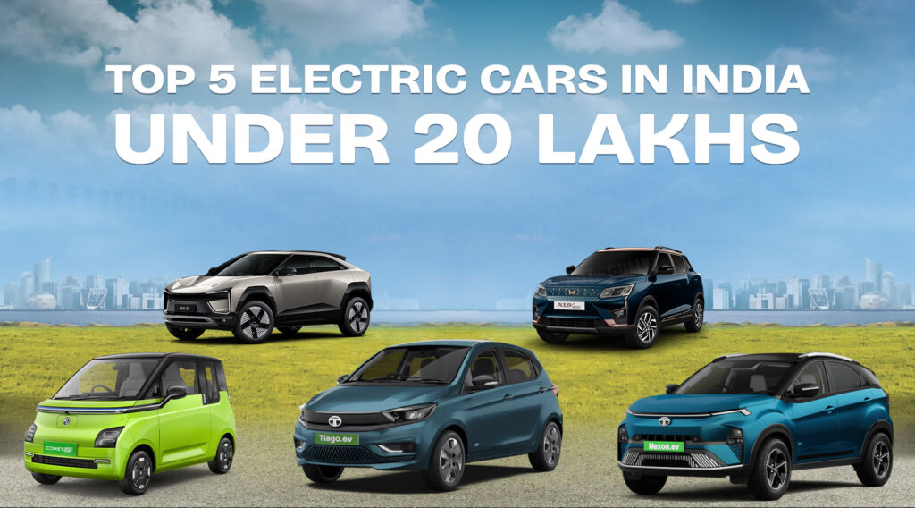 Top 5 Electric Cars in India 2025 Under ₹20 Lakhs - Auto Gully